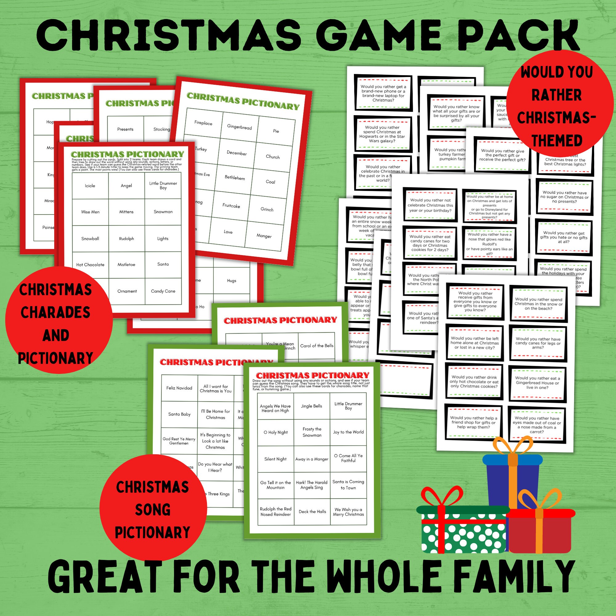 Christmas Games for Kids Christmas Printables Christmas Games for ...