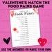 Valentine's Day Games | Valentine's Day Match Game | Food Pairs Game ...
