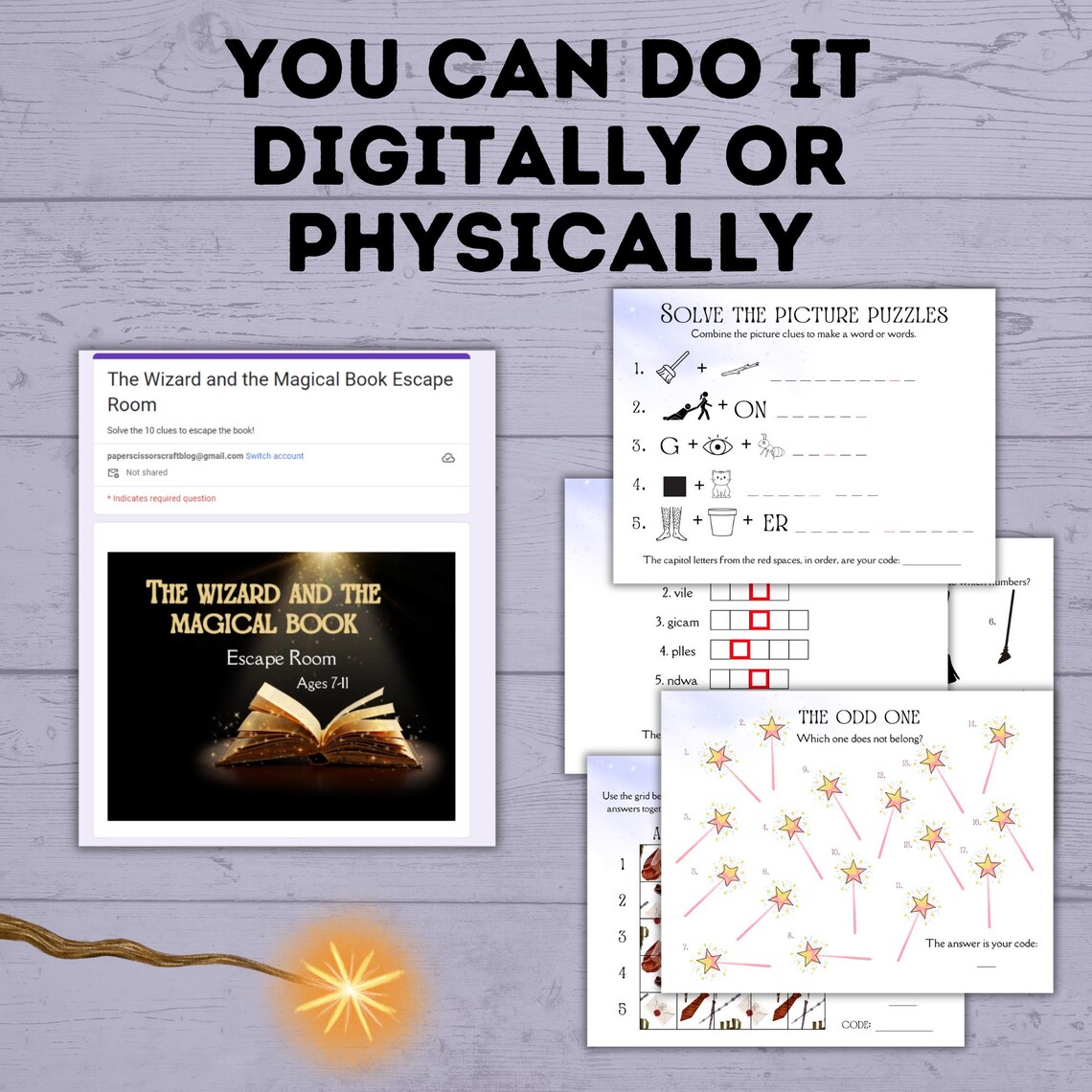 Wizard Escape Room for Kids 8-13 | Kids Escape Room | Digital Escape ...