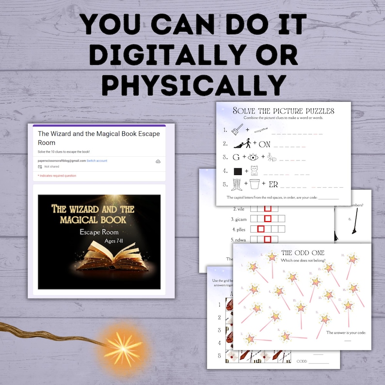 Wizard Escape Room for Kids 8-13 | Kids Escape Room | Digital Escape ...