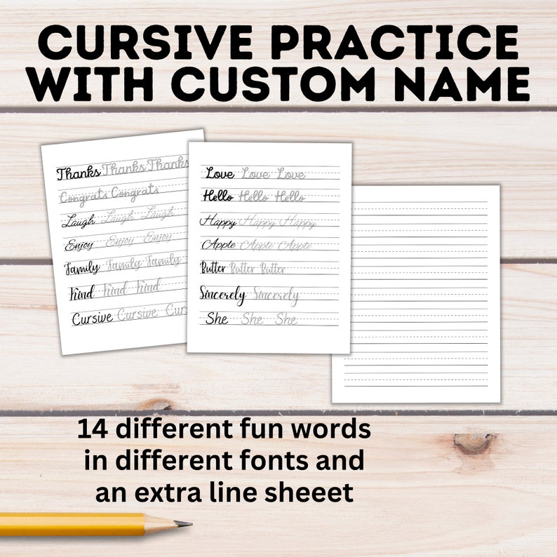 Cursive Practice With Custom Name | Practice Your Name in Cursive ...