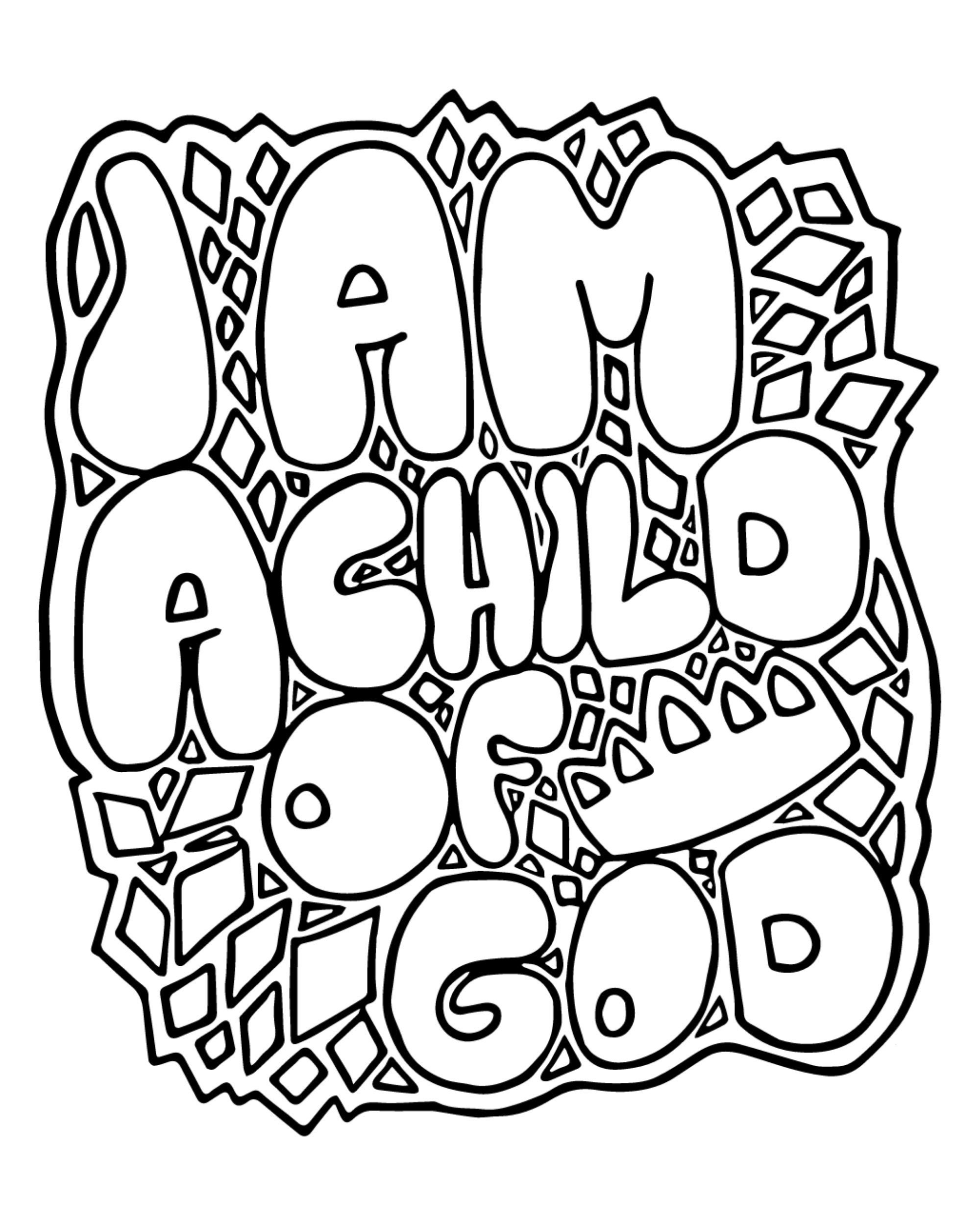 Affirmations Coloring Book for Kids Christ Coloring Book | Etsy