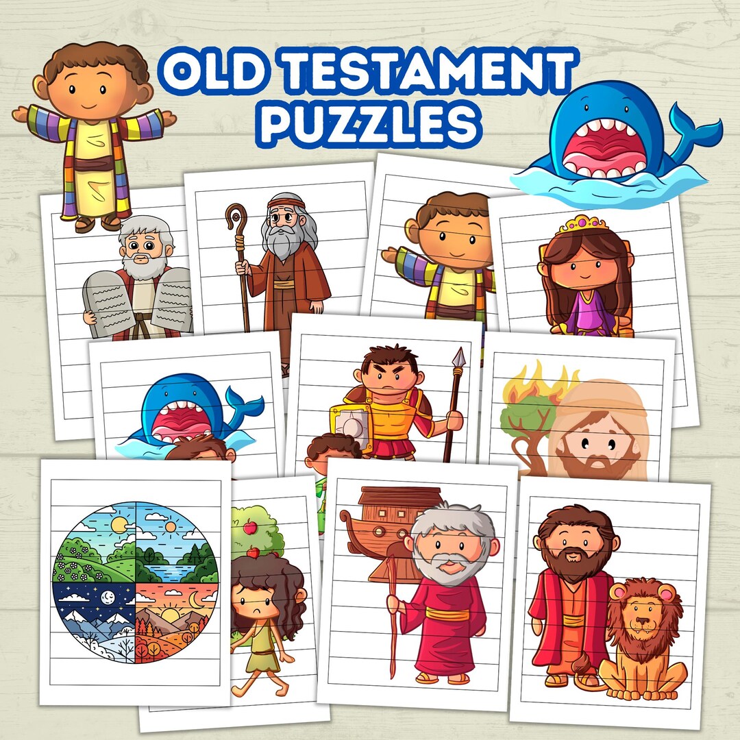Bible Character Toddler Puzzles, Religious Puzzles, Children's Ministry ...