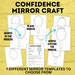 Self Esteem Confidence Coloring Page Mirror Craft for Kids, Love ...
