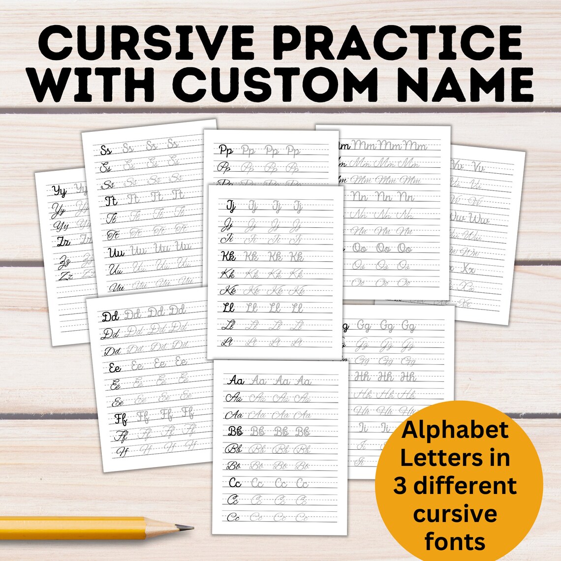 Cursive Practice With Custom Name | Practice Your Name in Cursive ...