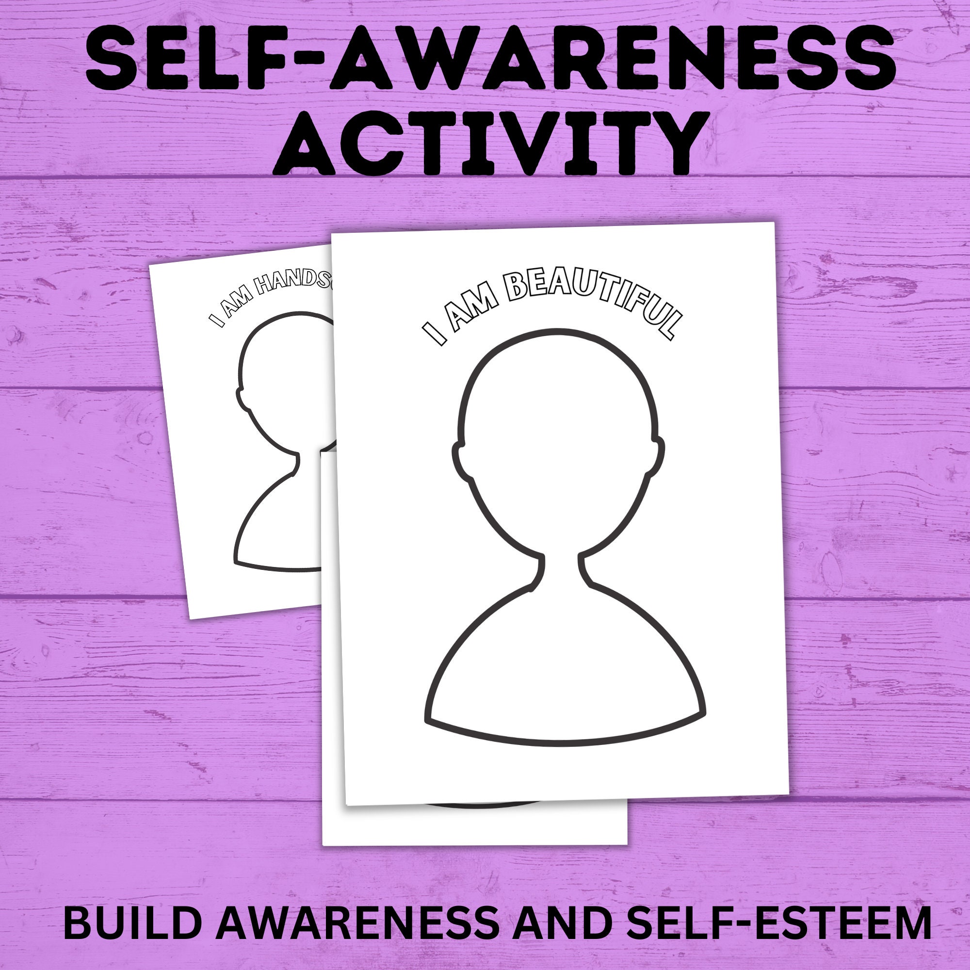 Self-esteem Activity | Self-awareness Activity | Blank Face | Blank ...