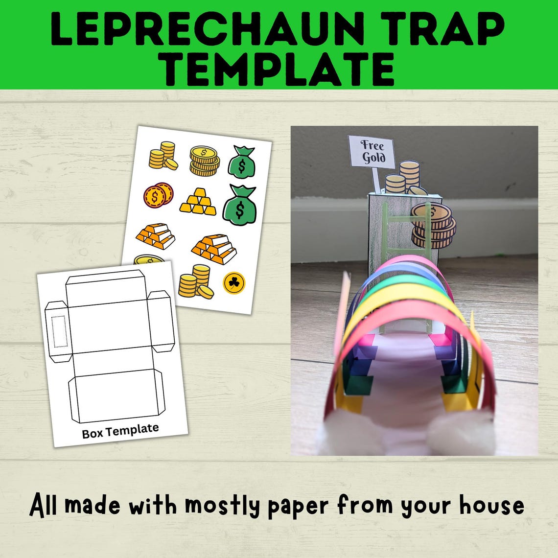 DIY Leprechaun Trap Kit Craft, St. Patrick's Day Activity, Saint Patty ...