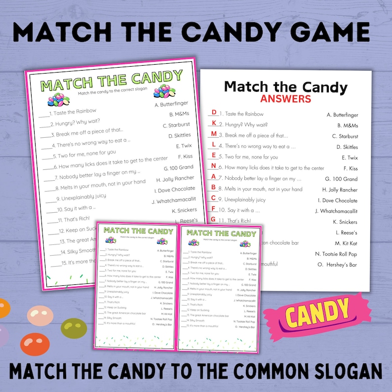 Match the Candy Game for Kids | Kids Games | Kids Activities ...