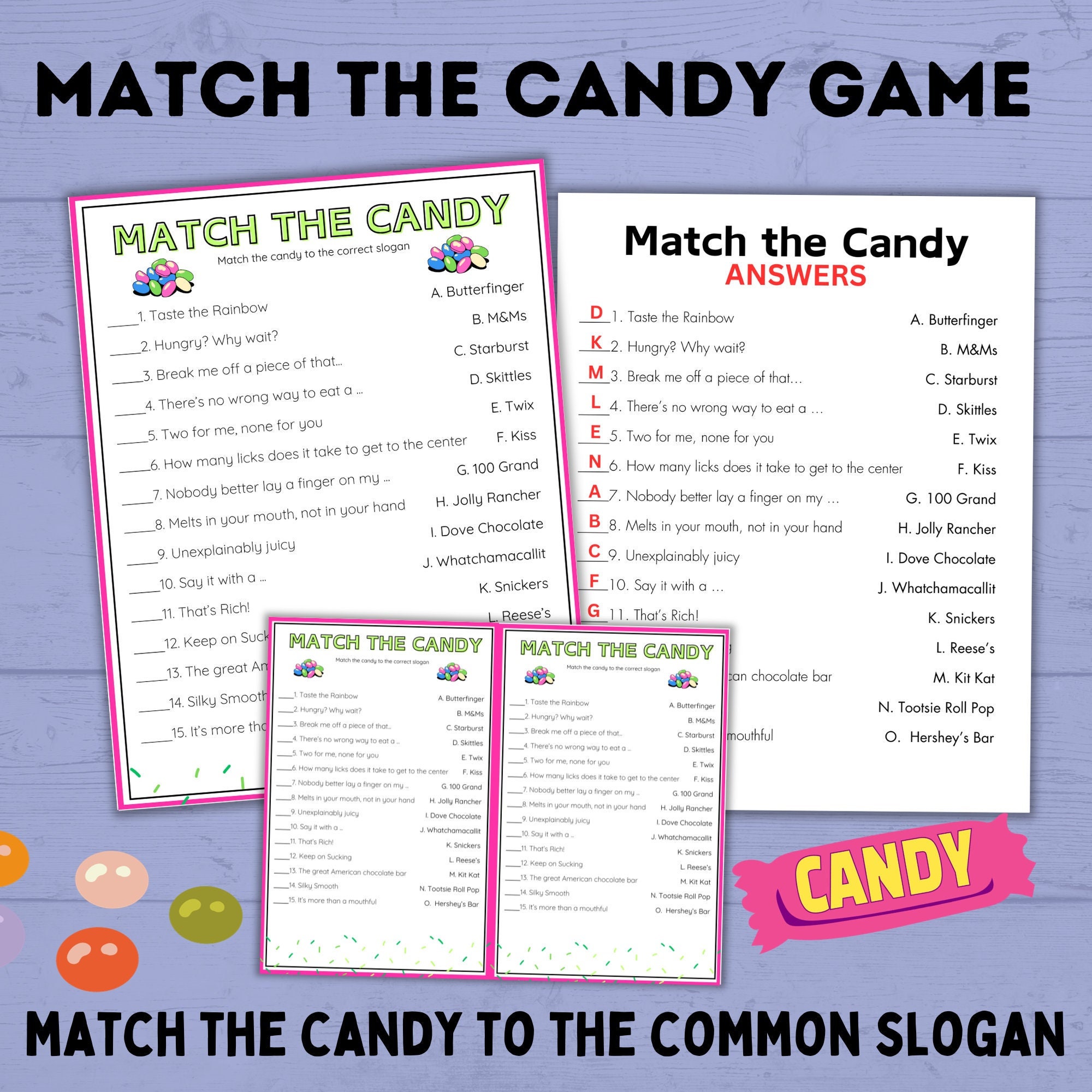 Match the Candy Game for Kids | Kids Games | Kids Activities ...