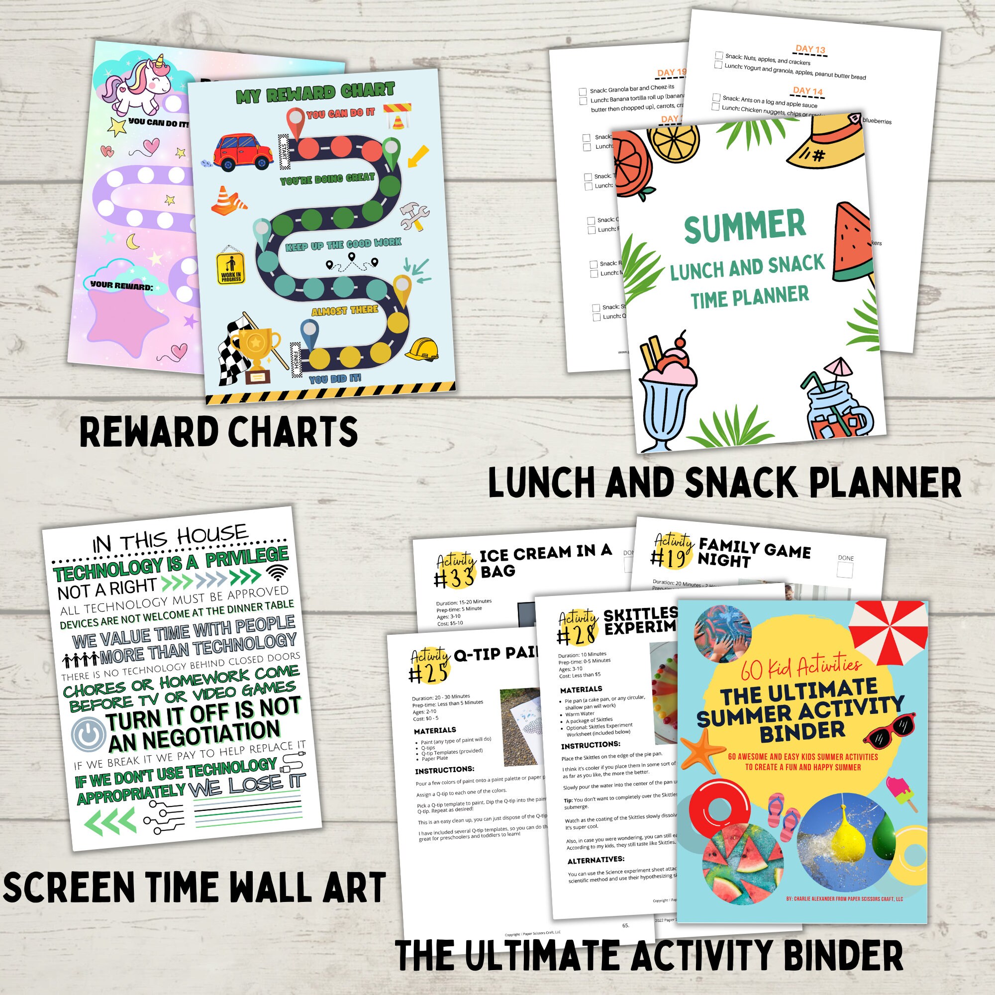 Summer Schedule | Summer Planner | Summer Bundle | Summer Games | the ...