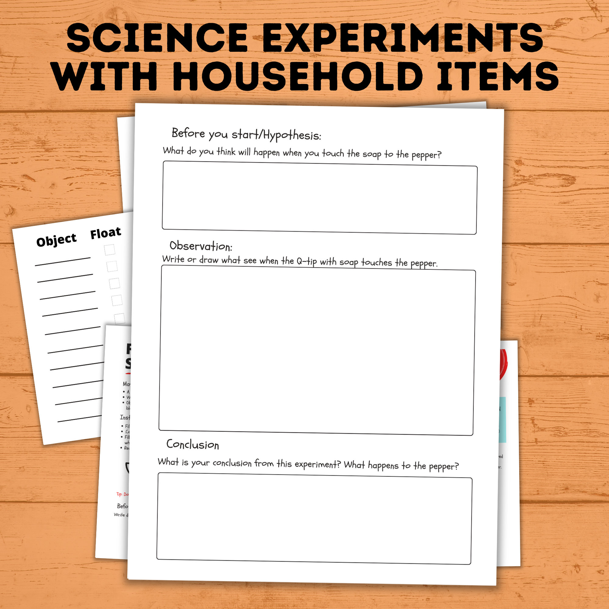 Kids Science Experiments | Kids STEM | Science Experiment Printables ...