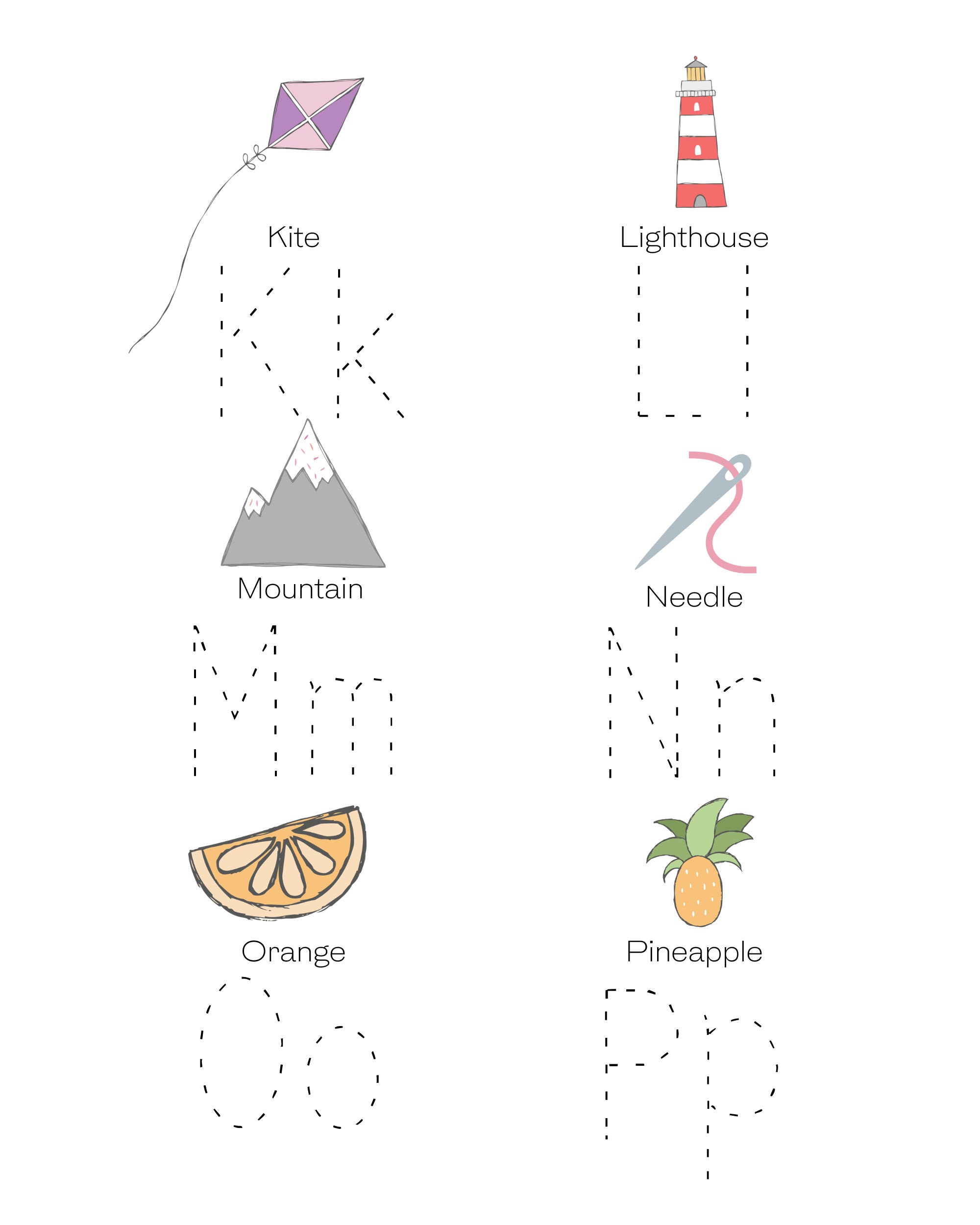 Practice Writing Letters Preschool Letter Practice | Etsy