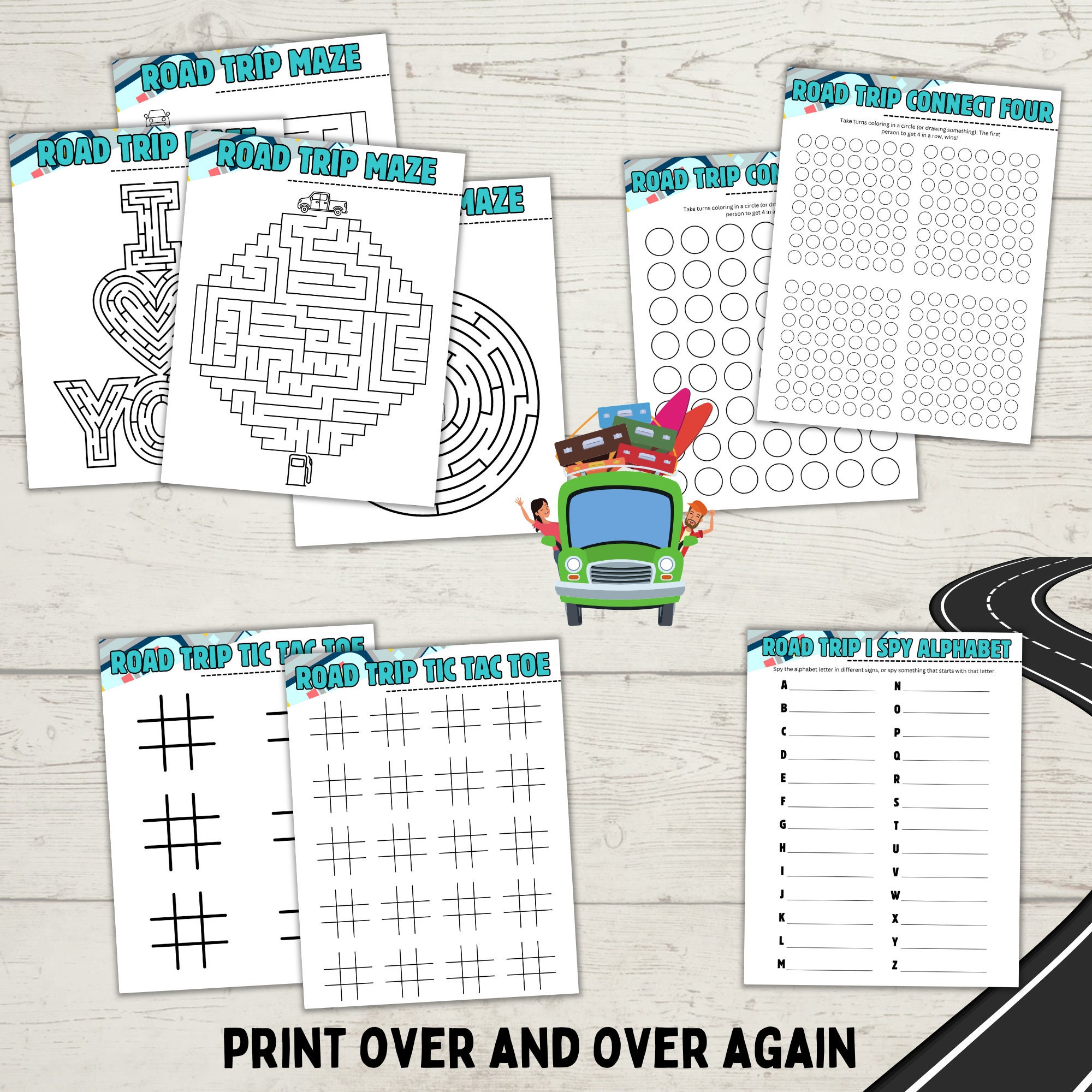 Road Trip Games | Road Trip Bundle | Road Trip Printables for Kids ...