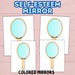 Self Esteem Confidence Coloring Page Mirror Craft for Kids, Love ...