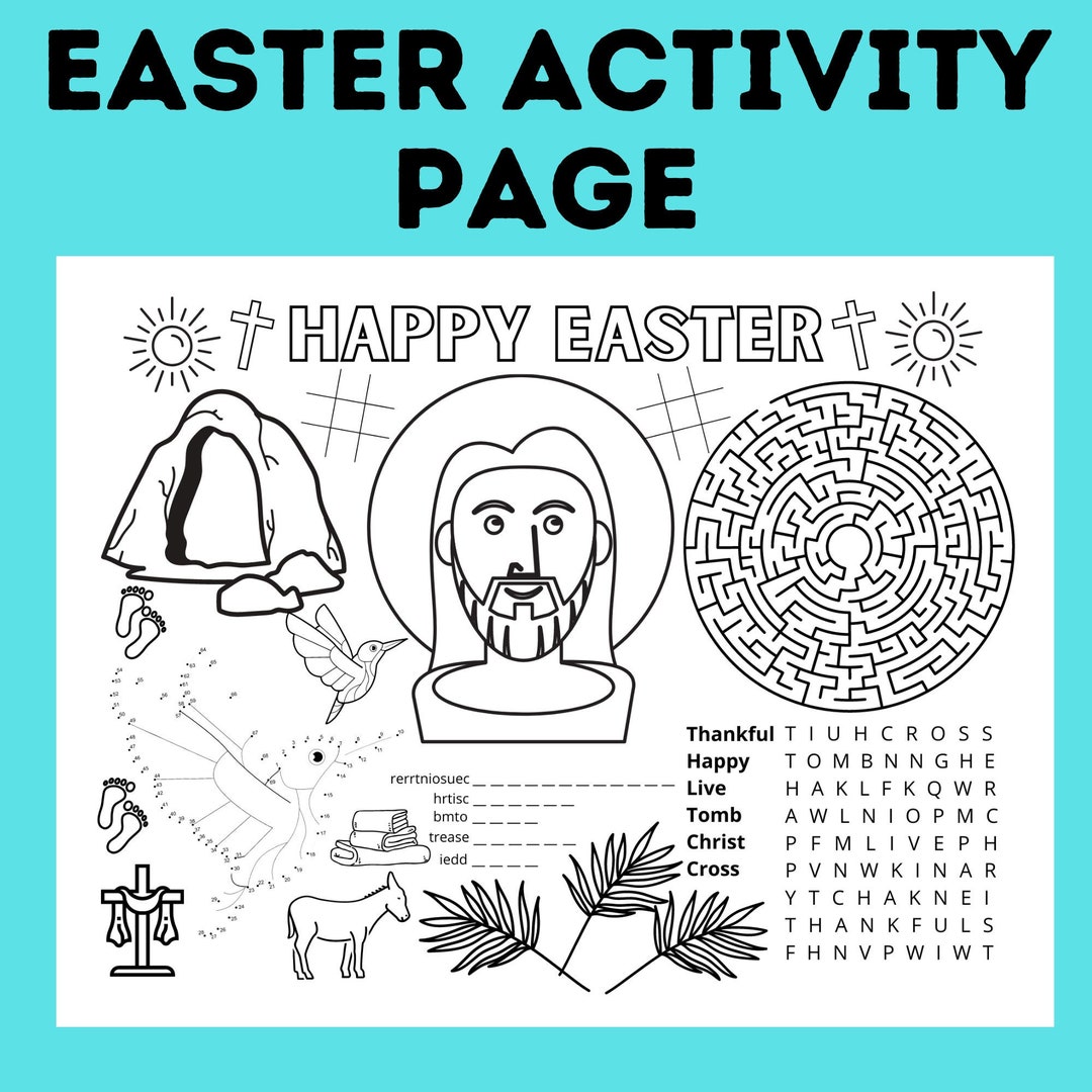 Easter for Kids | Easter Activity Page About Christ | Christ Activity ...