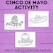 Sombrero Coloring Pages: Cinco De Mayo Kids Activity (PDF Download) - Etsy