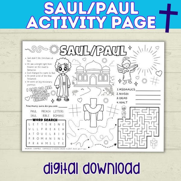 Saul to Paul Conversion Craft - Etsy