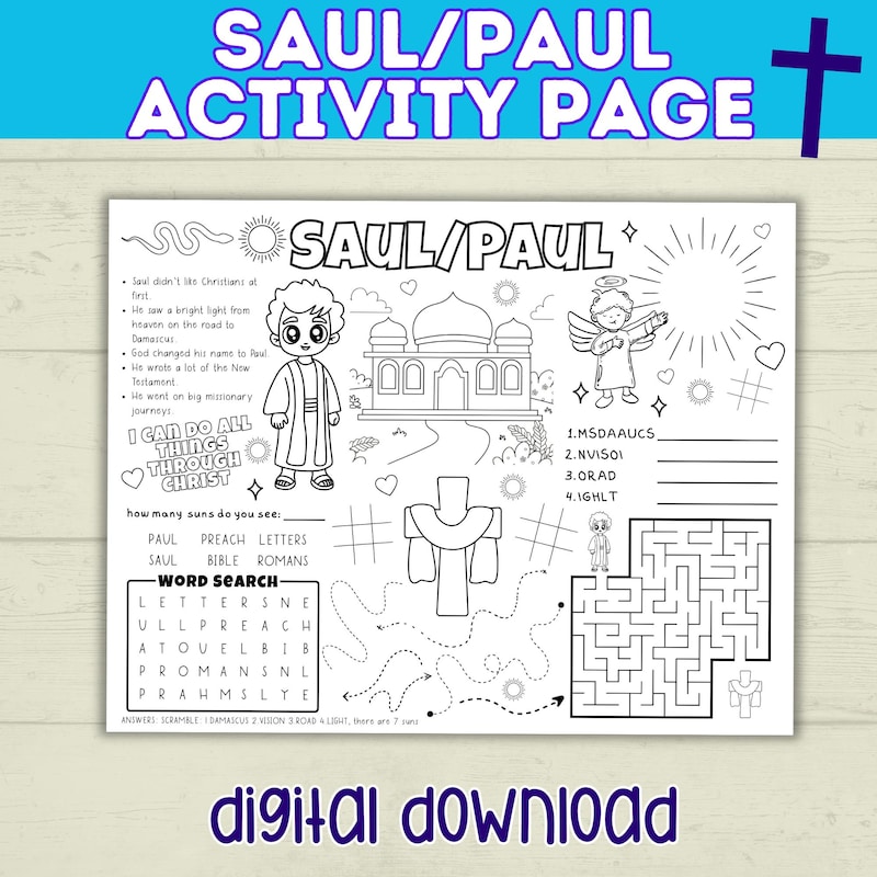 Saul to Paul Conversion Craft - Etsy