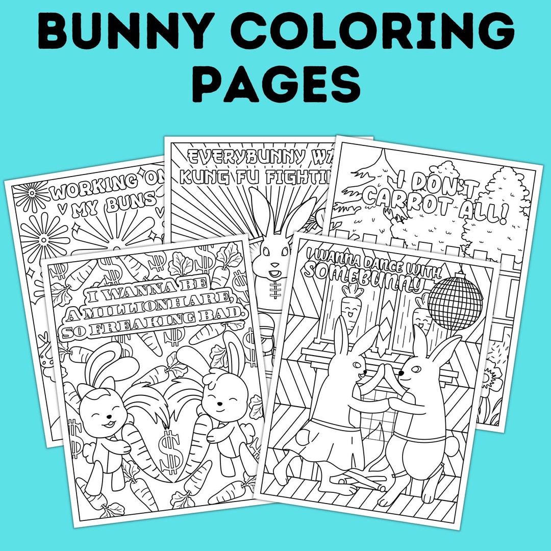 Bunny Coloring Page | Coloring Pages for Kids | Animal Coloring Pages ...