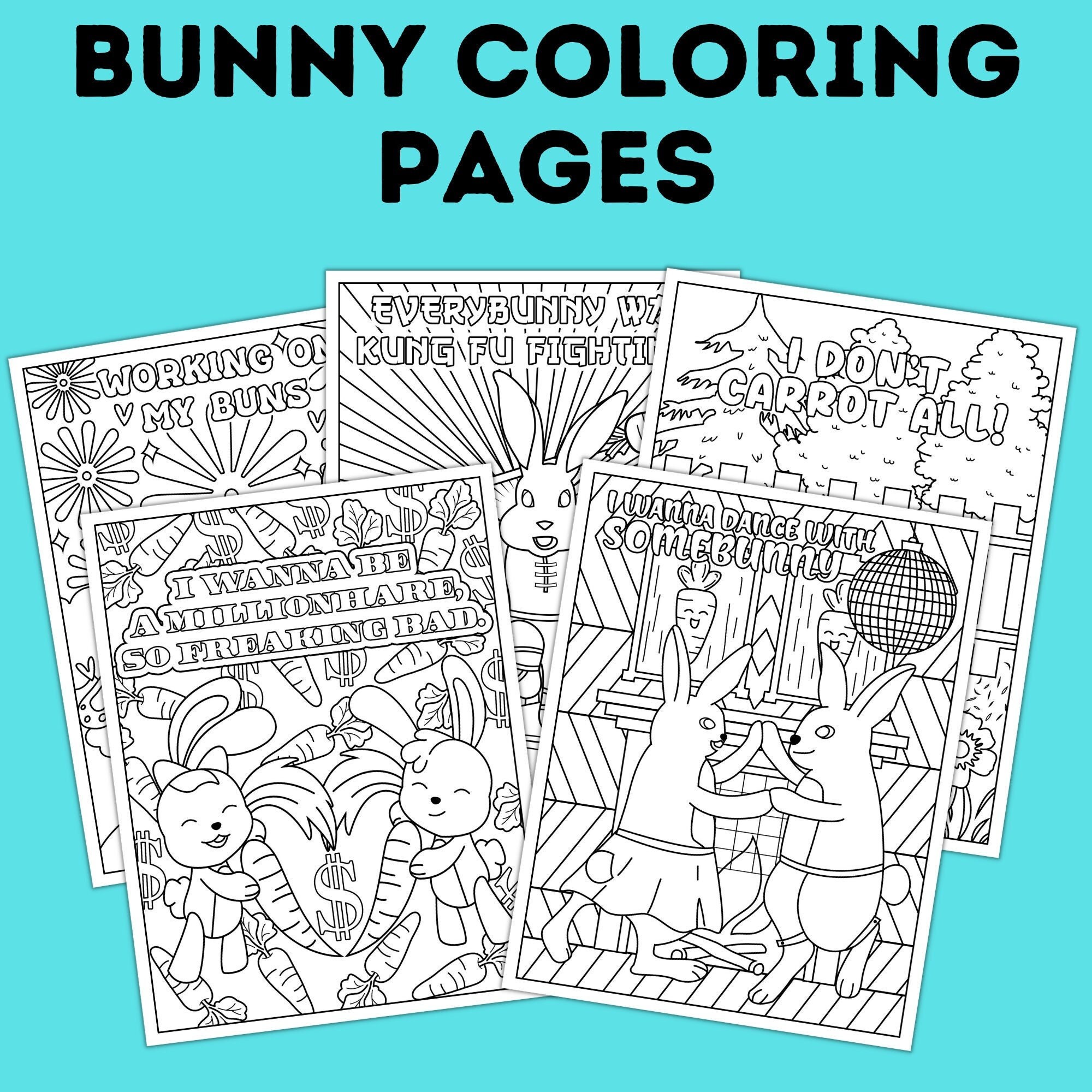 Bunny Coloring Page Coloring Pages for Kids Animal Coloring Pages ...