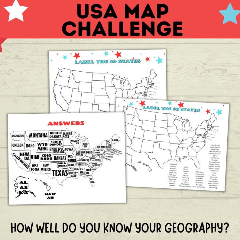 United States Map Game | Label the US Map | American Map | States Game ...