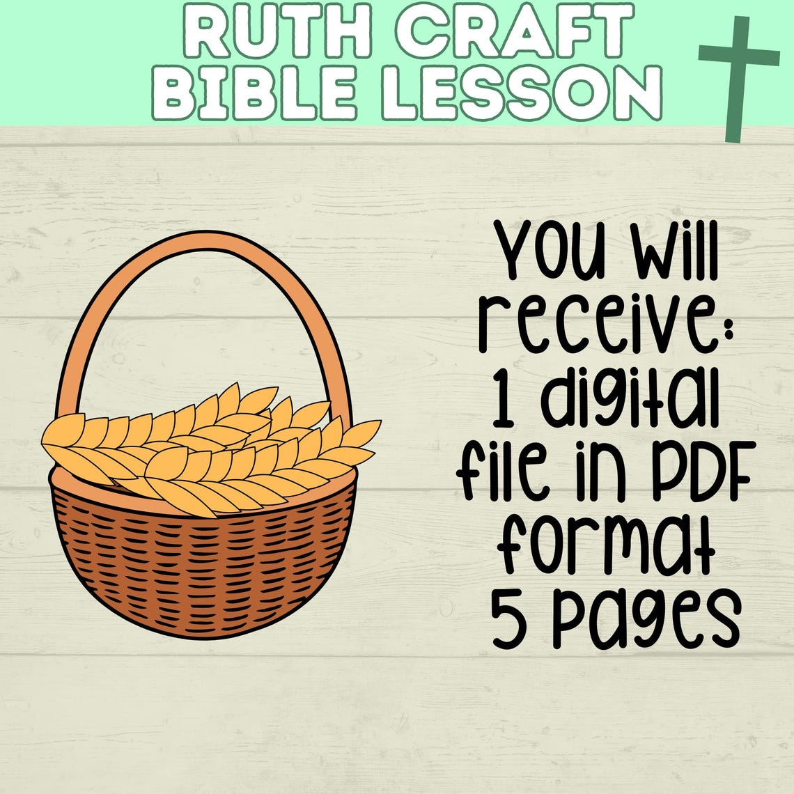 Ruth and Naomi Bible Character Lesson Activity Page Kids, Sunday School ...