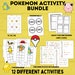 Pokemon Activity Bundle for Kids | Pokemon Printables | Pokemon Party ...