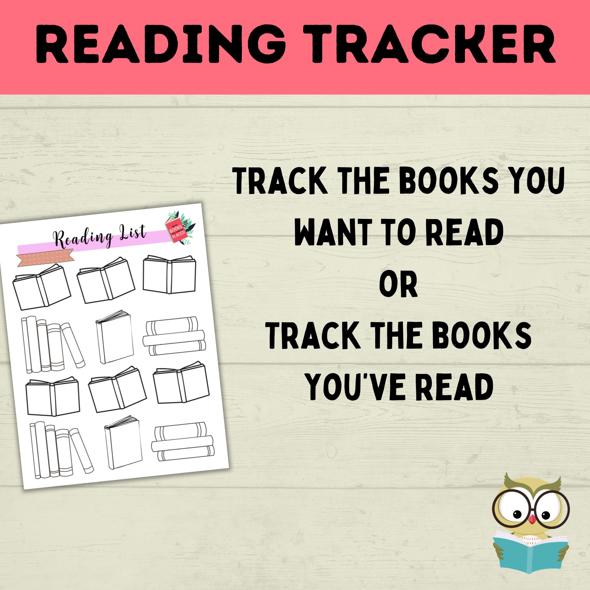 Reading Log | Reading Tracker | Book Tracker | Reading List | Book List ...