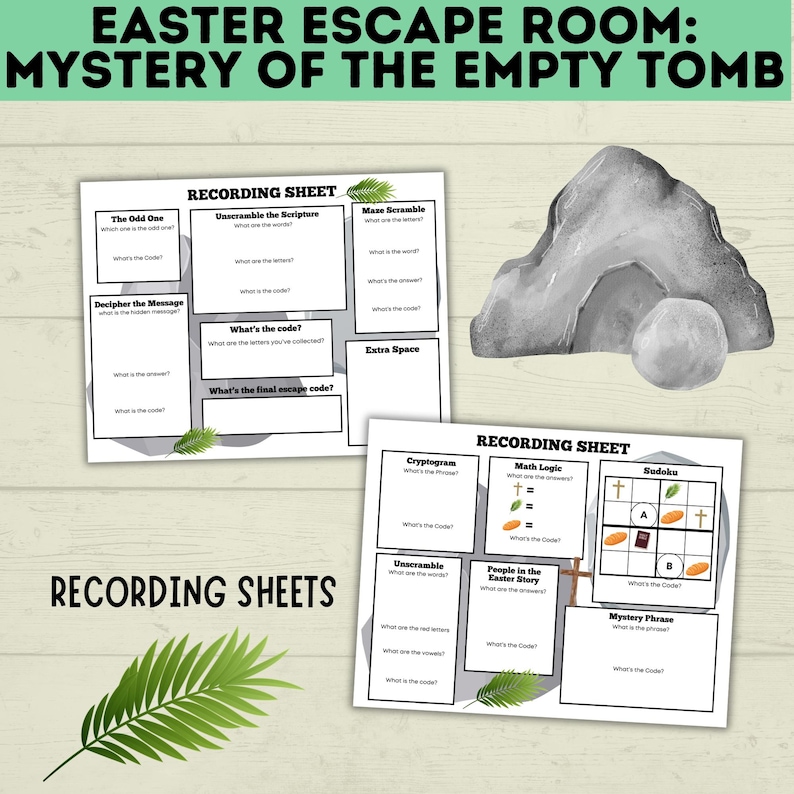 Bible Escape Room, Easter Escape Room, New Testament Activity, Sunday ...