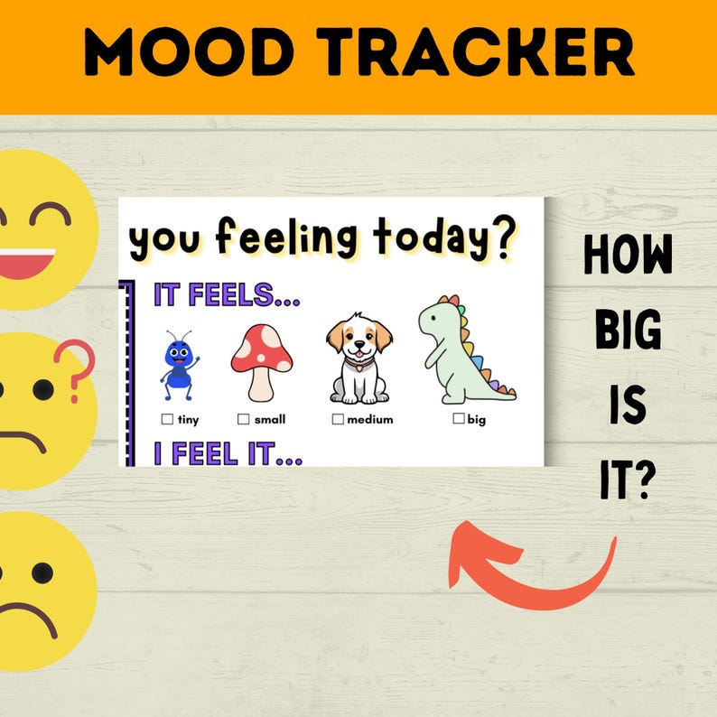 Feelings Chart | Mood Tracker | How Are You Feeling? | Mood Chart ...