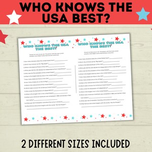 USA Trivia | 4th of July Game | Who Knows the USA Best? | USA Game ...
