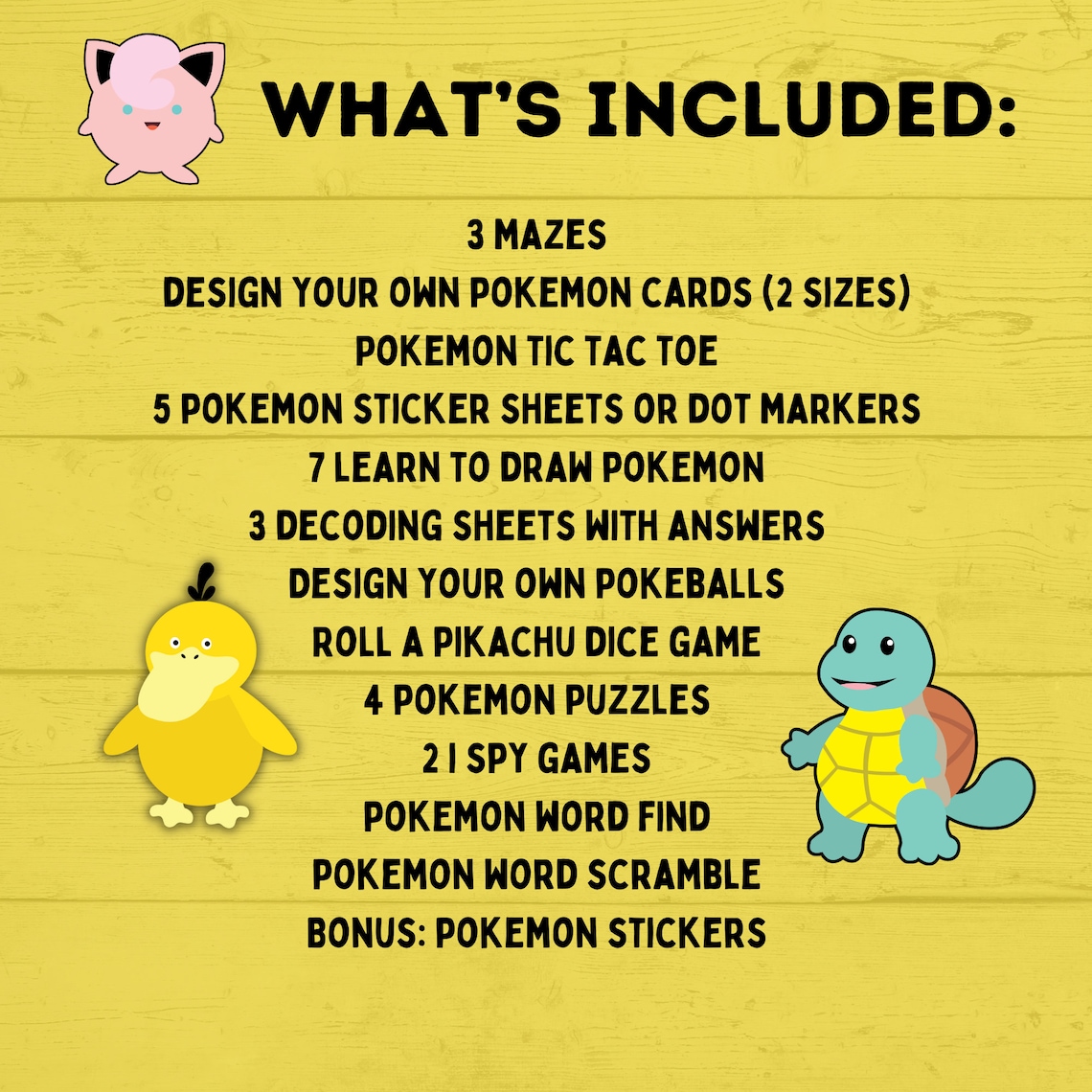 Pokemon Activity Bundle for Kids | Pokemon Printables | Pokemon Party ...