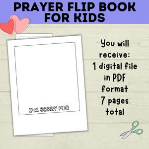 Prayer Craft | Prayer Flip Book | Prayer Activity | Prayer Printables ...