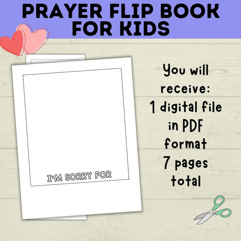 Prayer Craft | Prayer Flip Book | Prayer Activity | Prayer Printables ...