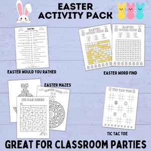 Easter Activity Pack for Kids Easter Printables Easter Activities ...