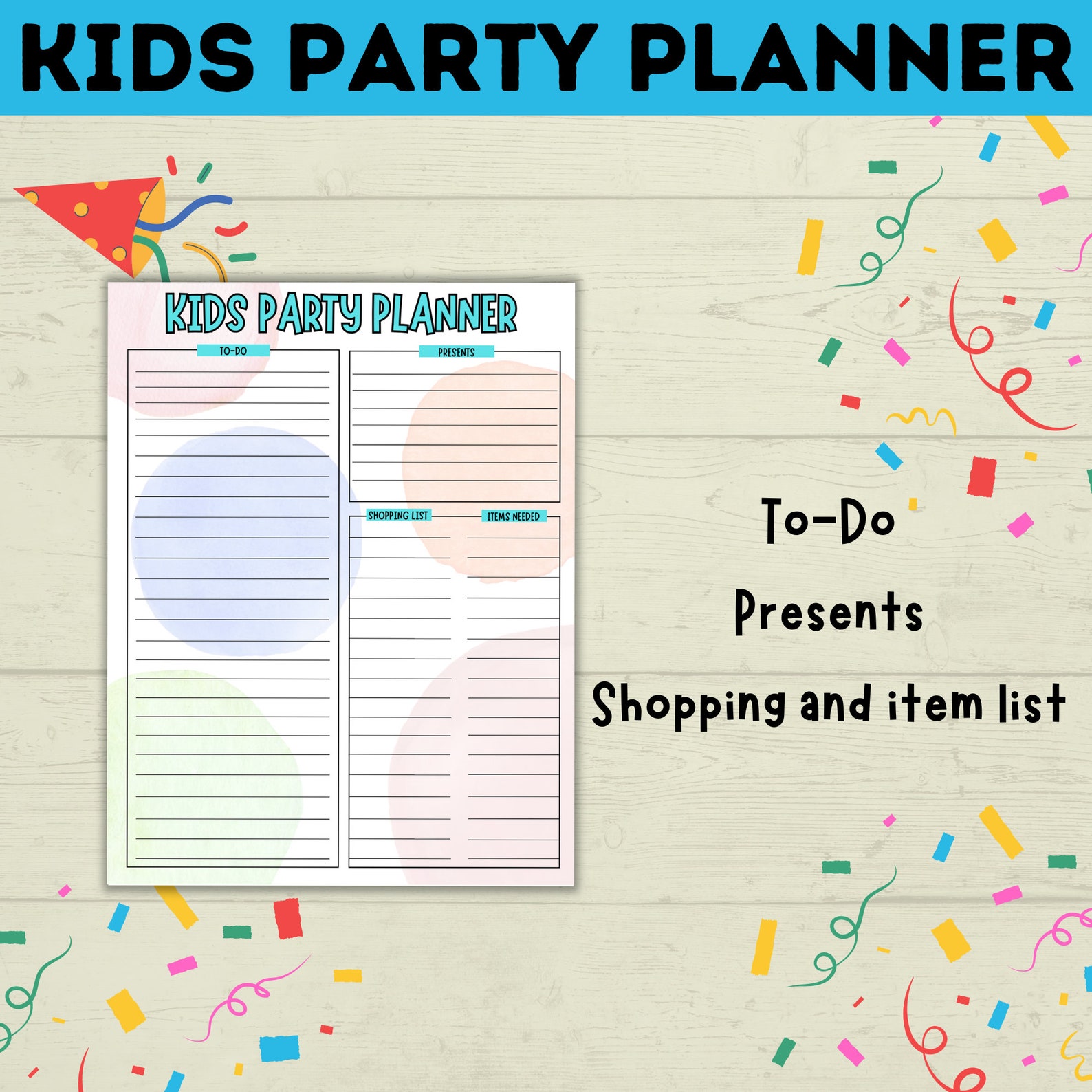 Kid's Party Planner | Kid's Birthday Party Planner | Kids Planner ...
