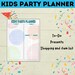 Kid's Party Planner | Kid's Birthday Party Planner | Kids Planner ...