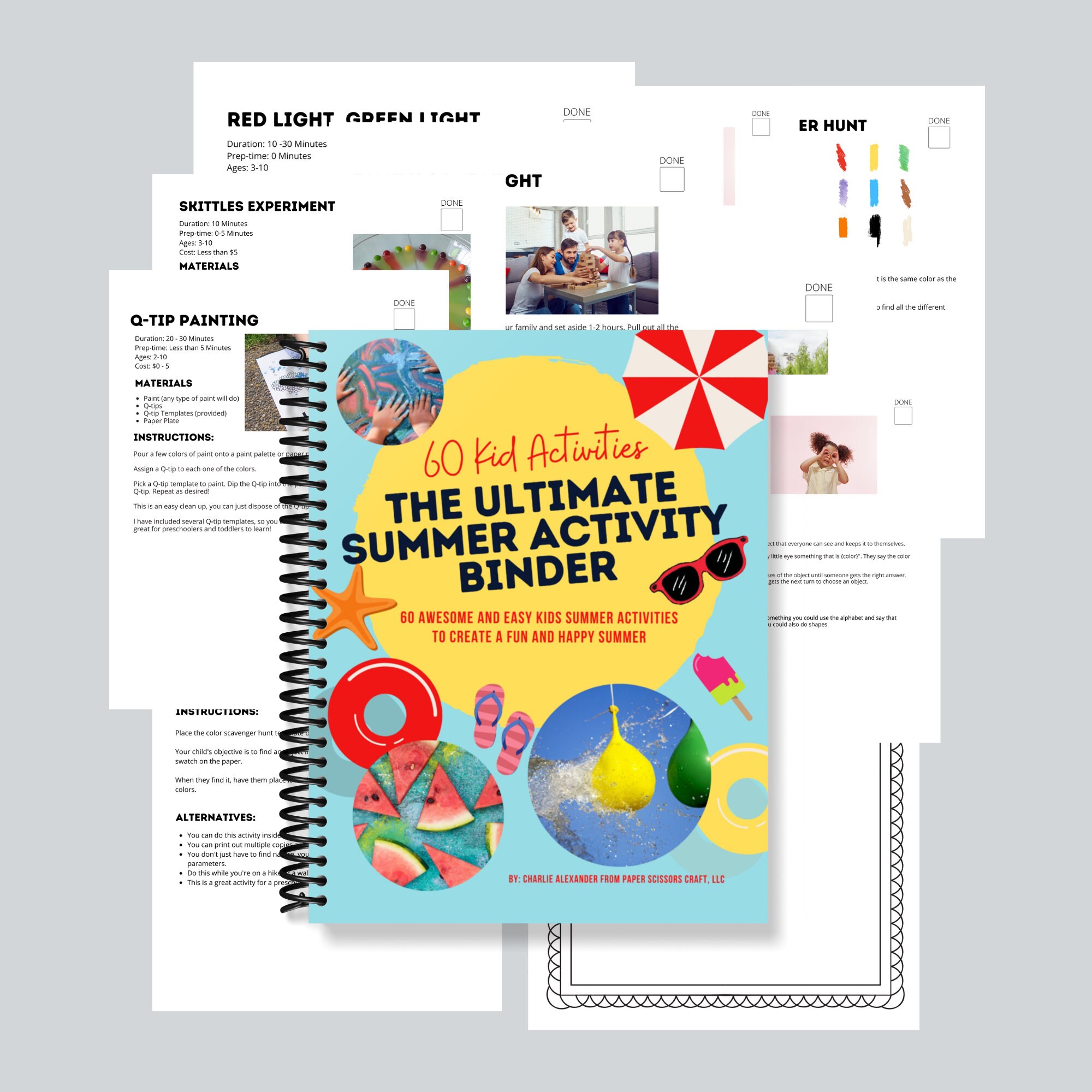 The Ultimate Summer Activities for Kids Binder 60 Kids - Etsy