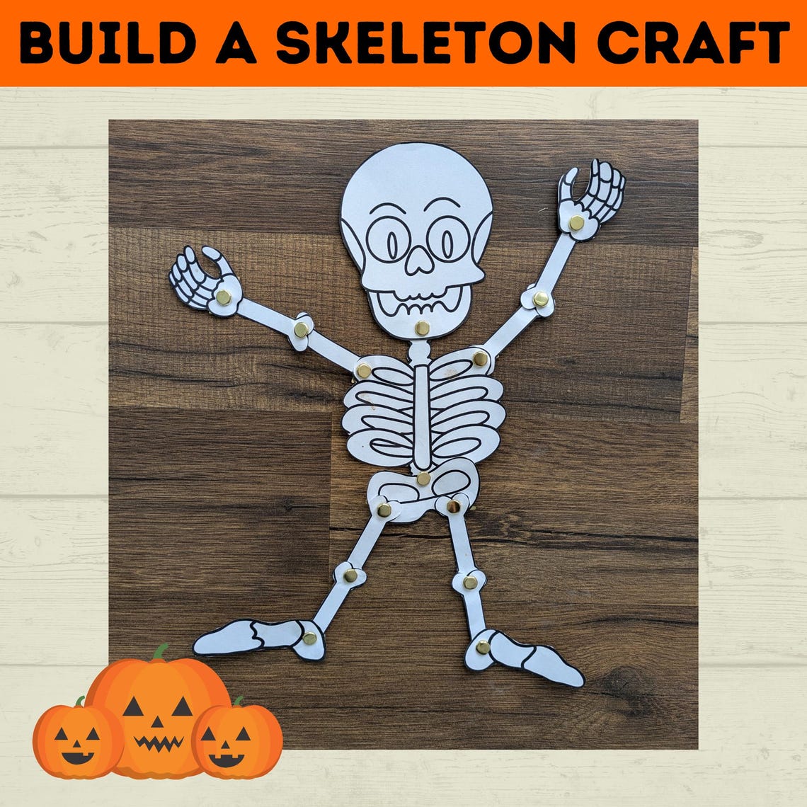 Skeleton Craft | Build a Skeleton | Halloween Craft | Kids Craft ...