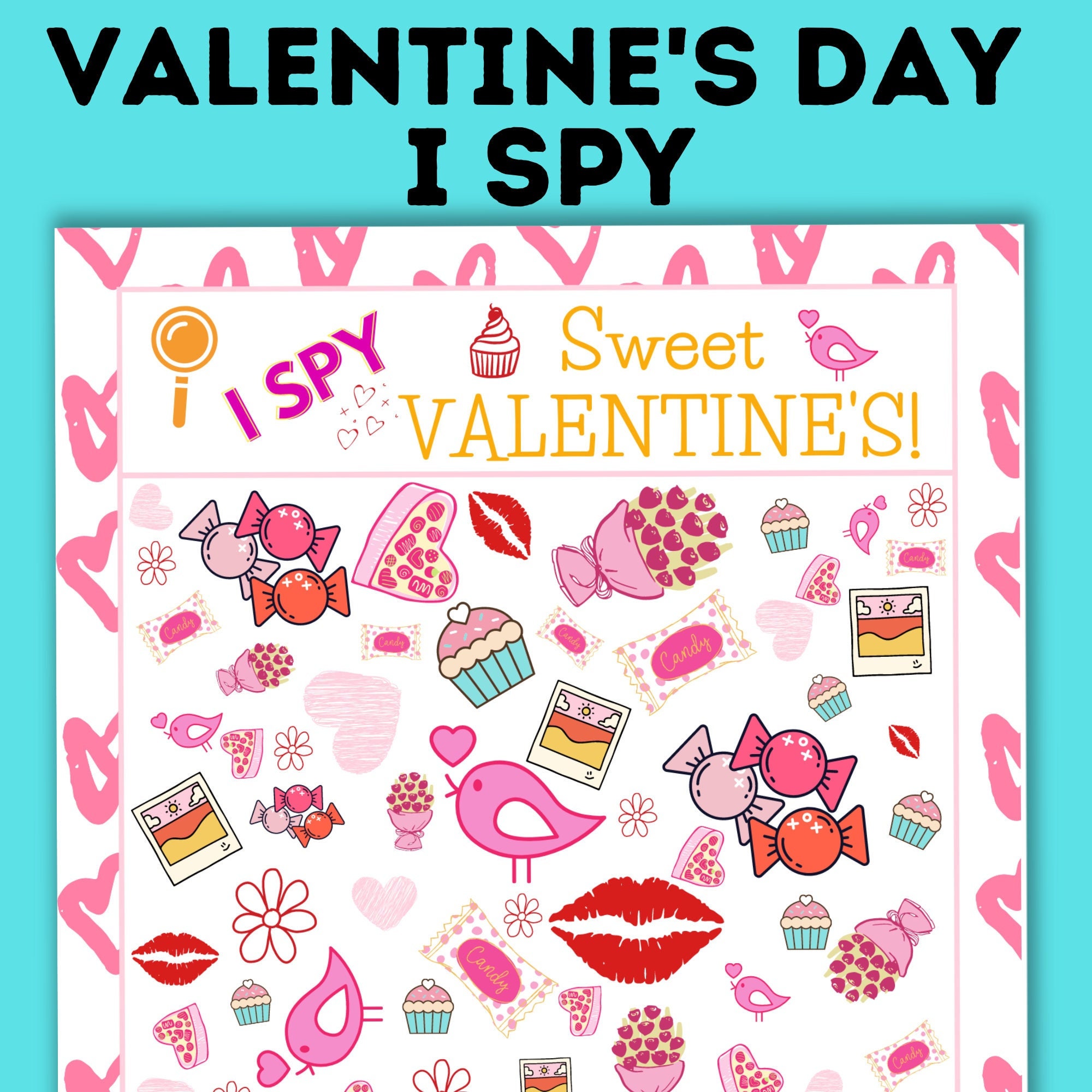 Valentine's Day I Spy | Valentine's Day Kid Games | Valentine's Day ...