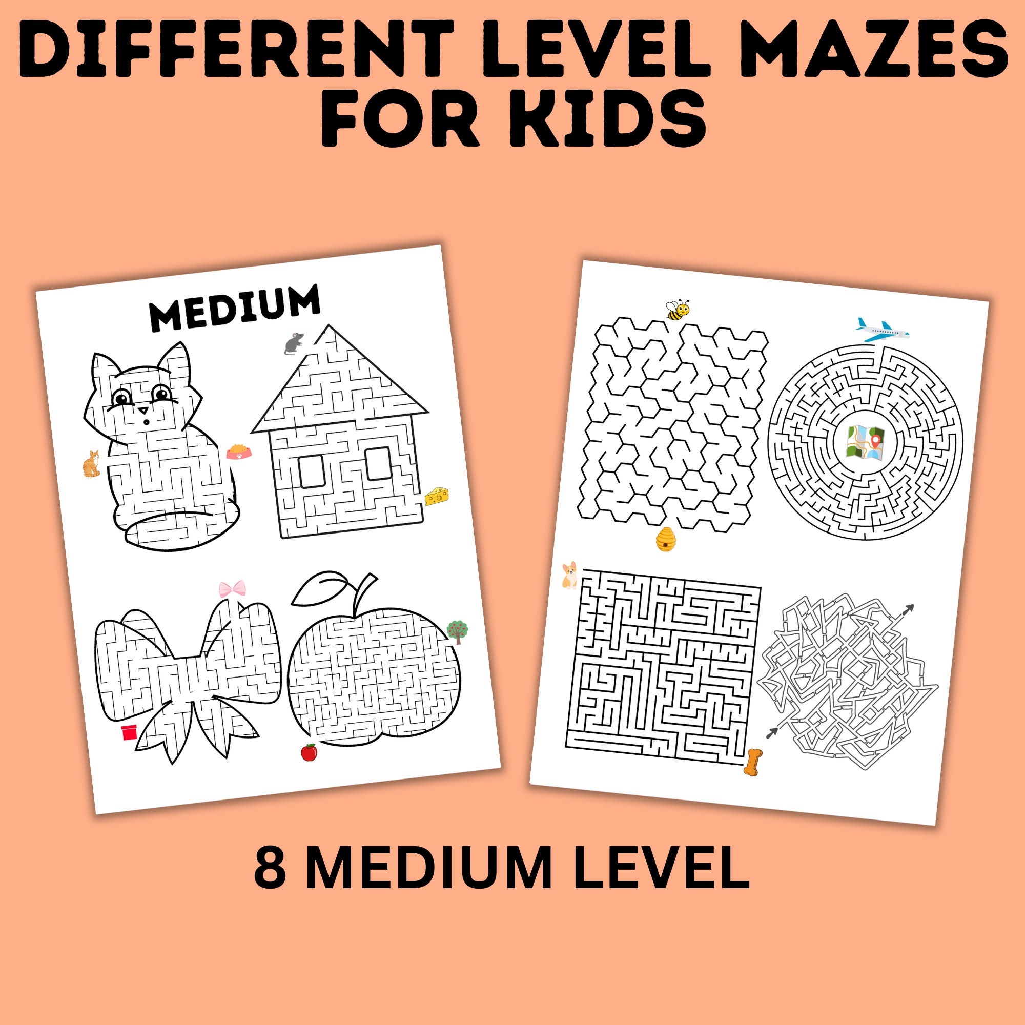 Mazes for Kids | Different Level Mazes for Kids | Kids Mazes | Hard ...