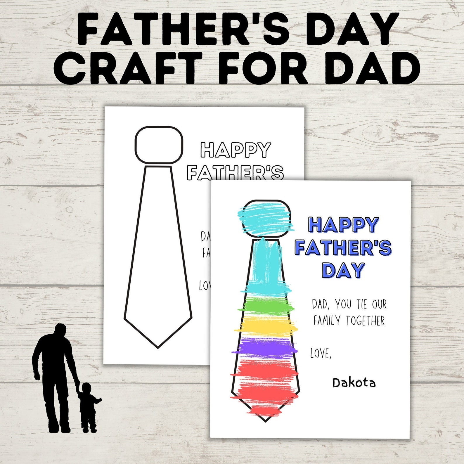 Father's Day Craft for Dad | Father's Day Printable | Father's Day Gift ...