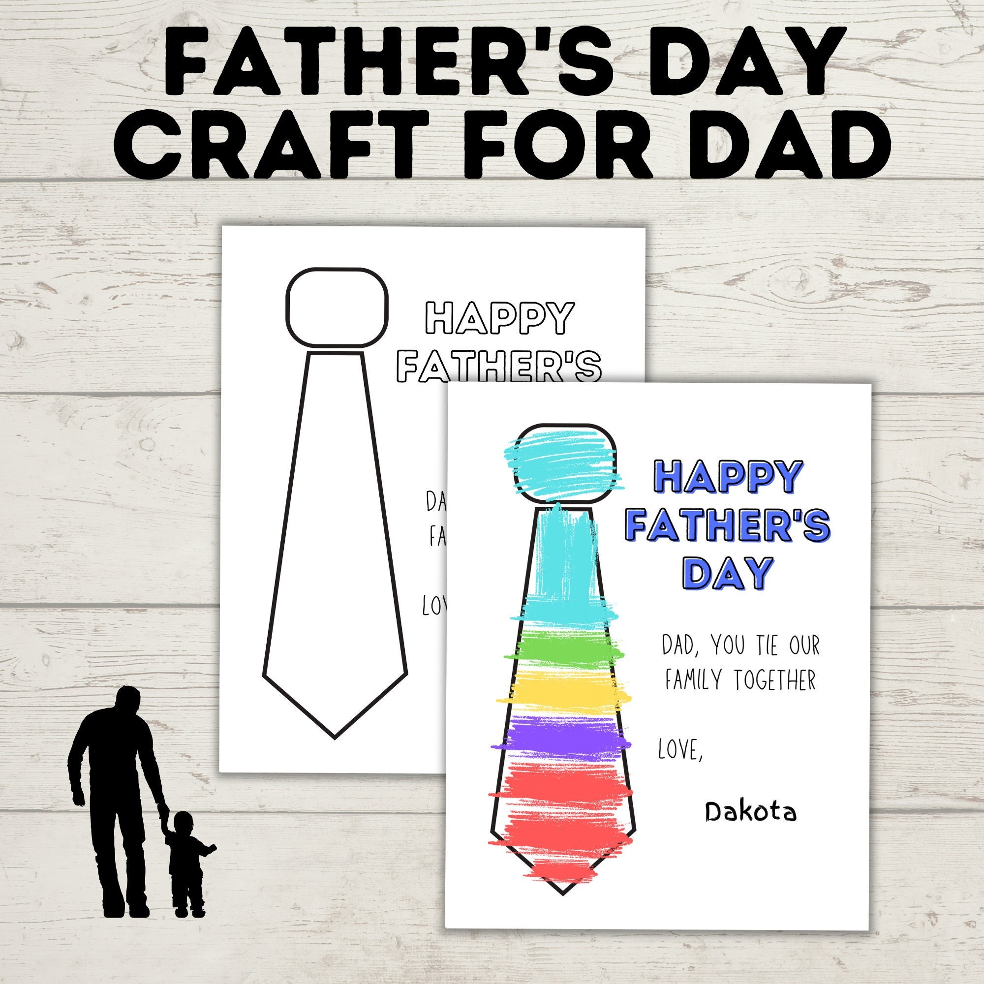Father's Day Craft for Dad | Father's Day Printable | Father's Day Gift ...