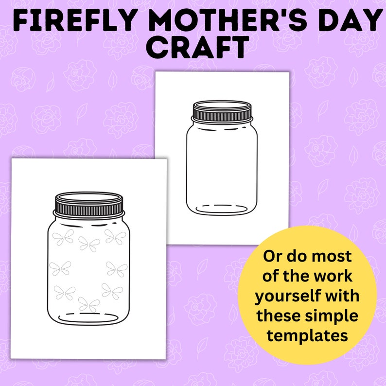 Firefly Craft Mother's Day Craft Firefly Mother's Day Craft Gifts for ...