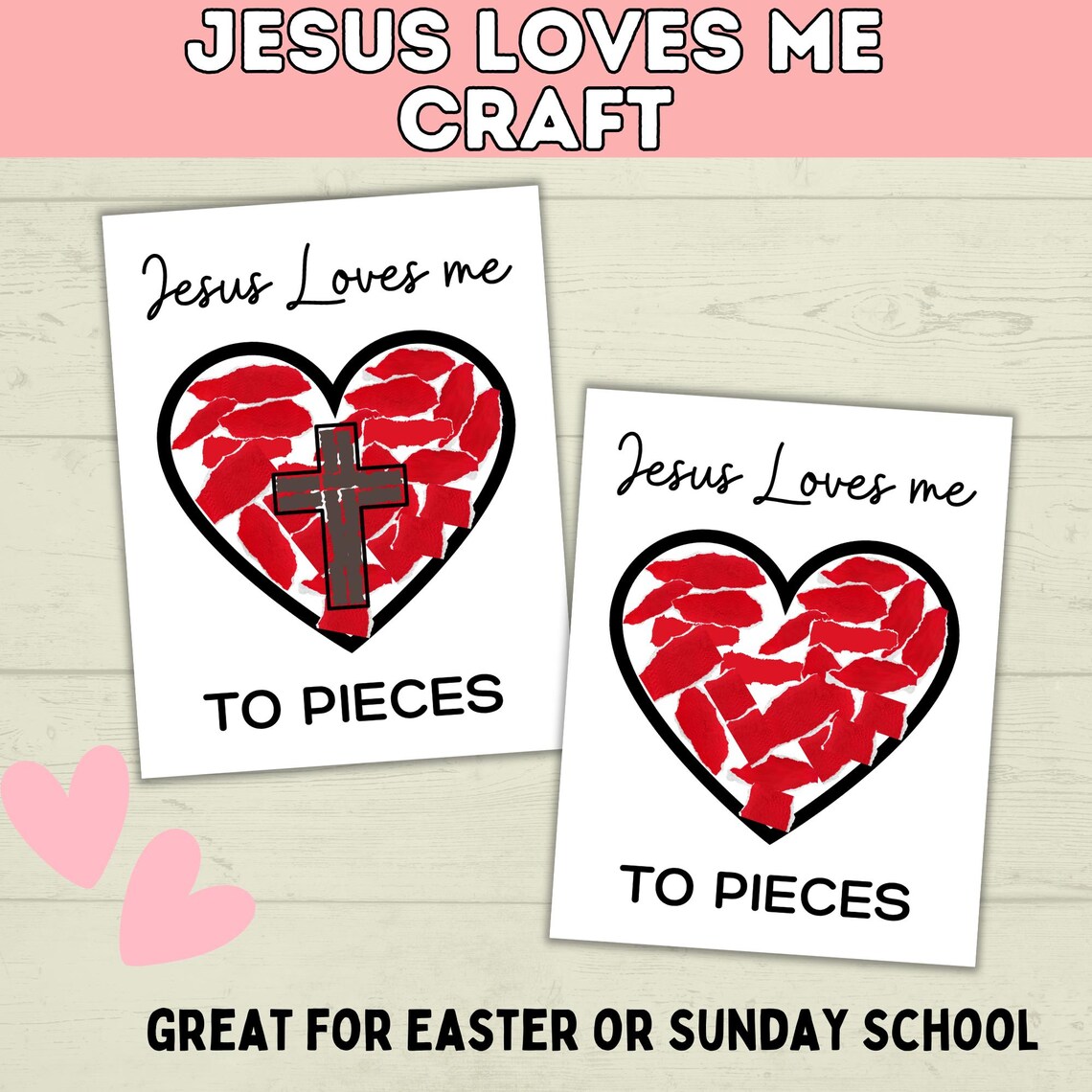 Jesus Loves You Craft | Jesus | Craft | Kids Craft Template | Toddler ...