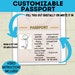 Customizable Passport | Design Your Own Passport | Passport Craft ...
