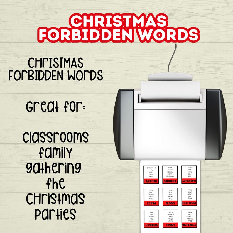 Christmas Classroom Printable Cards Game for Kids, Ice Breaker Party ...