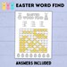 Easter Word Find for Kids | Easter Games| Easter Party | Easter ...