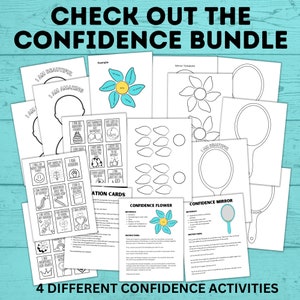 Self Esteem Confidence Coloring Page Mirror Craft for Kids, Love ...