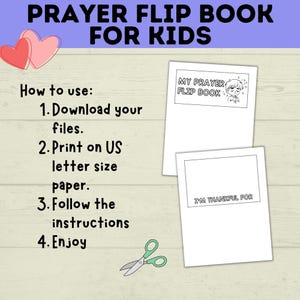 Prayer Craft | Prayer Flip Book | Prayer Activity | Prayer Printables ...